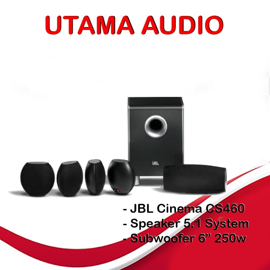 Jual JBL CS460 Home Theater 5.1 Channel Speaker System CS-460 | Shopee ...