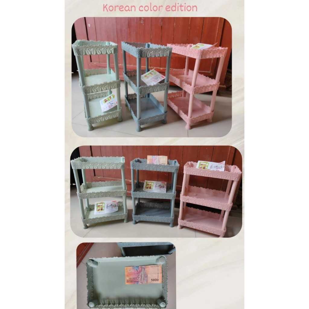 Jual Rak Serbaguna KOREA 3 Susun / Rak Clio Lotus Model Kotak Plastik ...