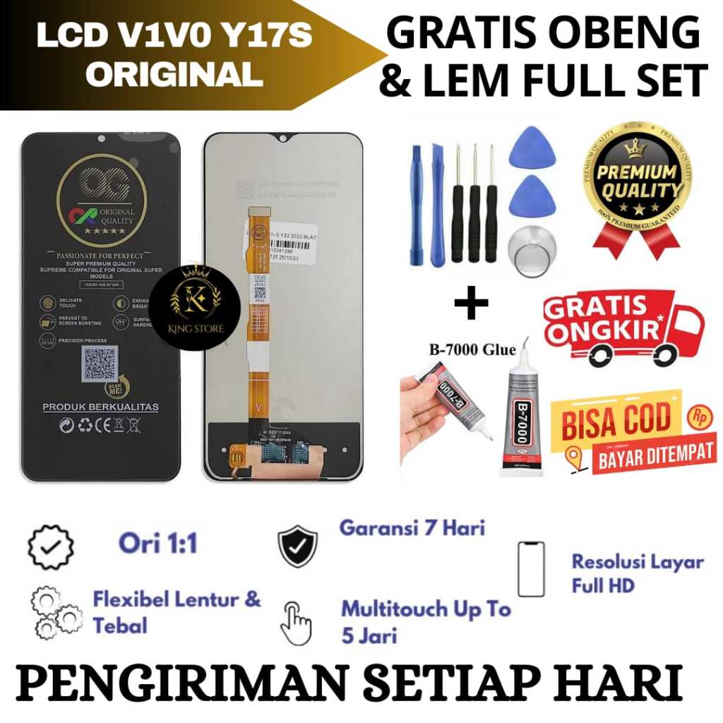 Jual Lcd Touchscreen Vivo Y17S Original FullSet / Lcd Vivo Y17S ...