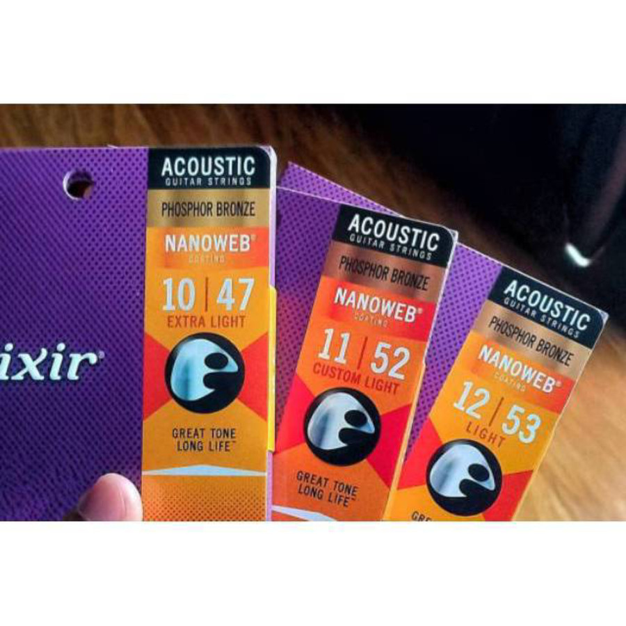 Jual Senar Gitar Akustik Nanoweb Polyweb 010 011 012 013 Phosphore Bronze 8020 Bronze Set