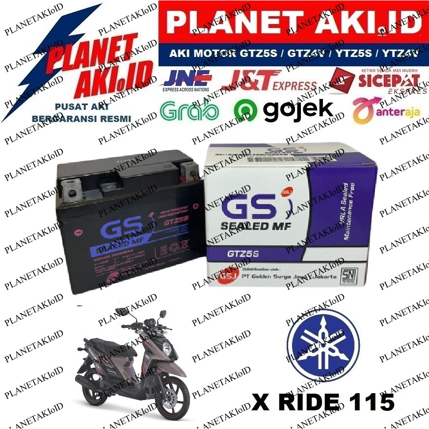 Jual Aki Motor X Ride 115 Aki Kering Accu Kering MF GTZ5S | Shopee ...