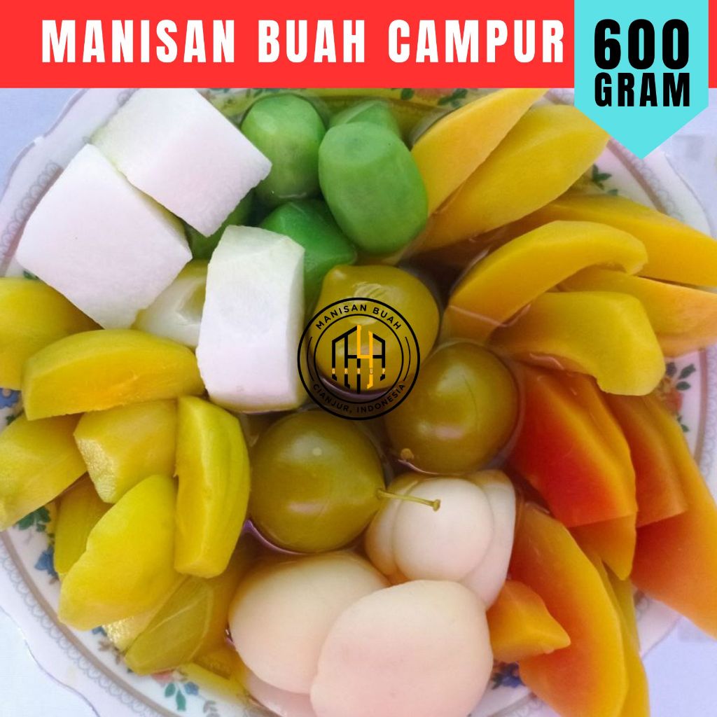 Jual MANISAN BUAH MIX 600 GRAM MANISAN BUAH CAMPUR ASINAN BUAH MANISAN ...