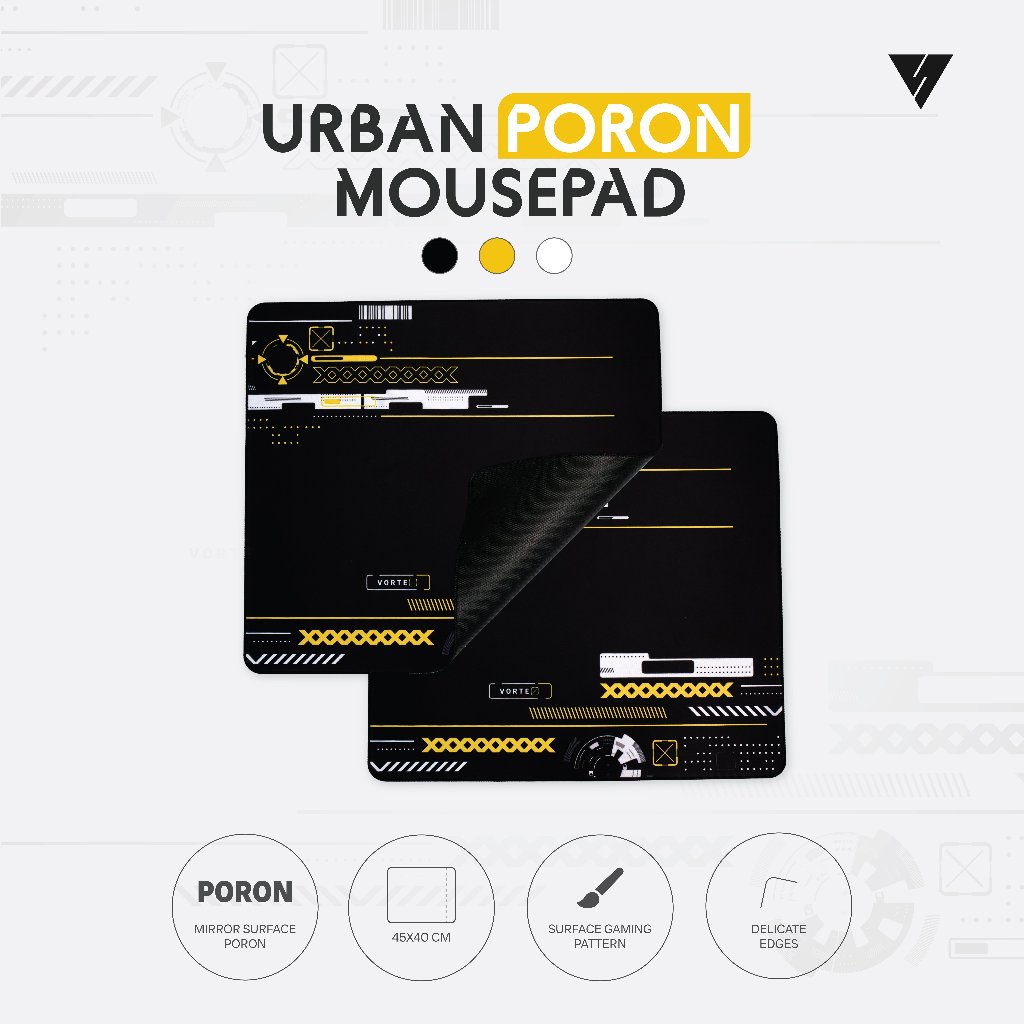 Jual VortexSeries Urban Anti Slip Poron Based Gaming Mousepad | Shopee ...