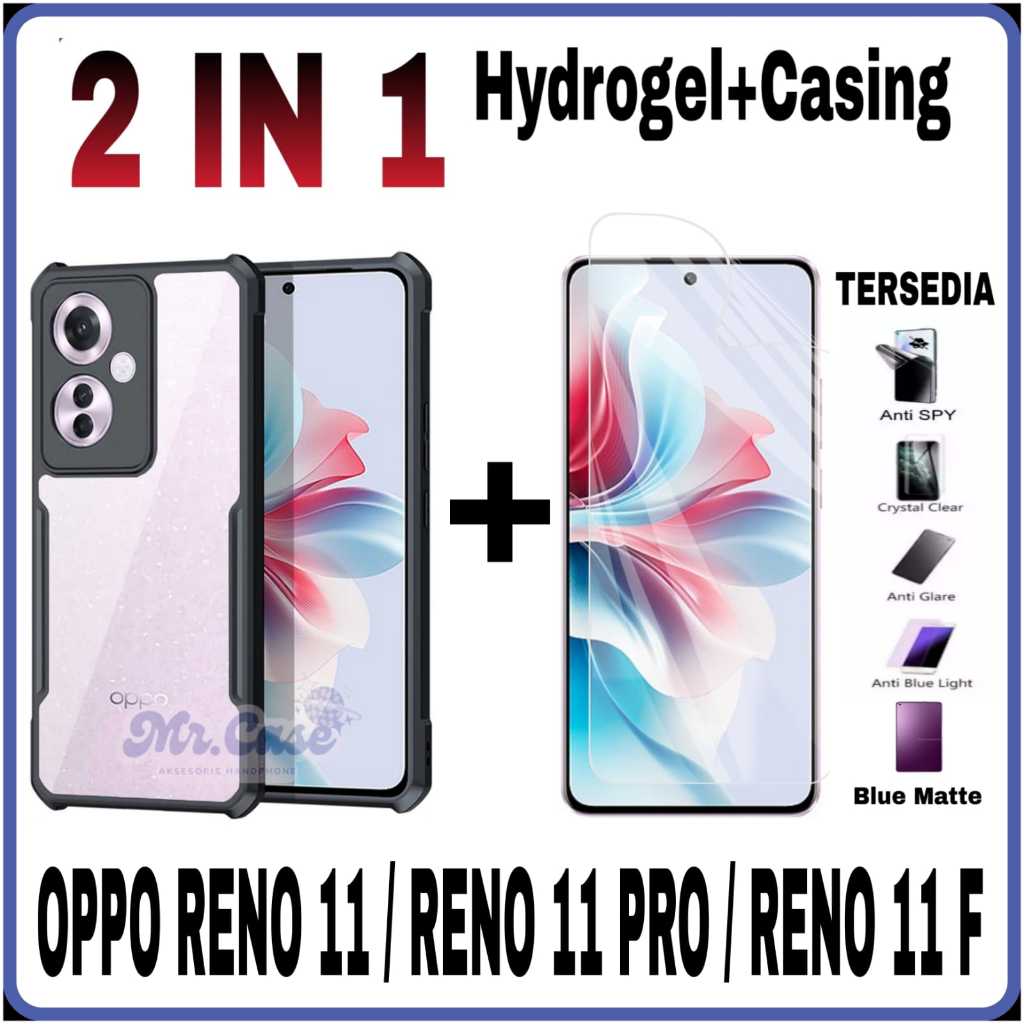 Jual PAKET 2 IN 1 AntiGores Hydrogel + CASING ARMOR HP FOR OPPO RENO 11 ...