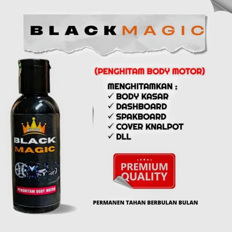 Jual black magic penghitam bodi motor permanen 70mm bonus spon | Shopee ...