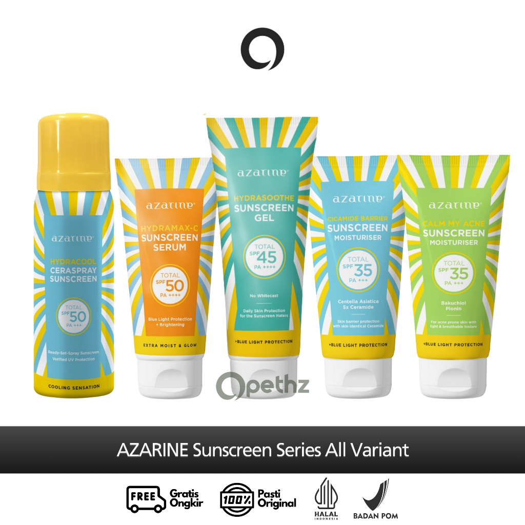 Jual AZARINE Sunscreen Series - Hydrasoothe Sunscreen Gel SPF 50 PA ...