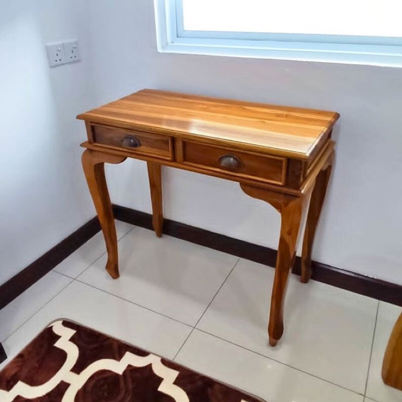 Jual Meja console Jati laci 2 murah ( meja rias jati,meja dinding jati ...