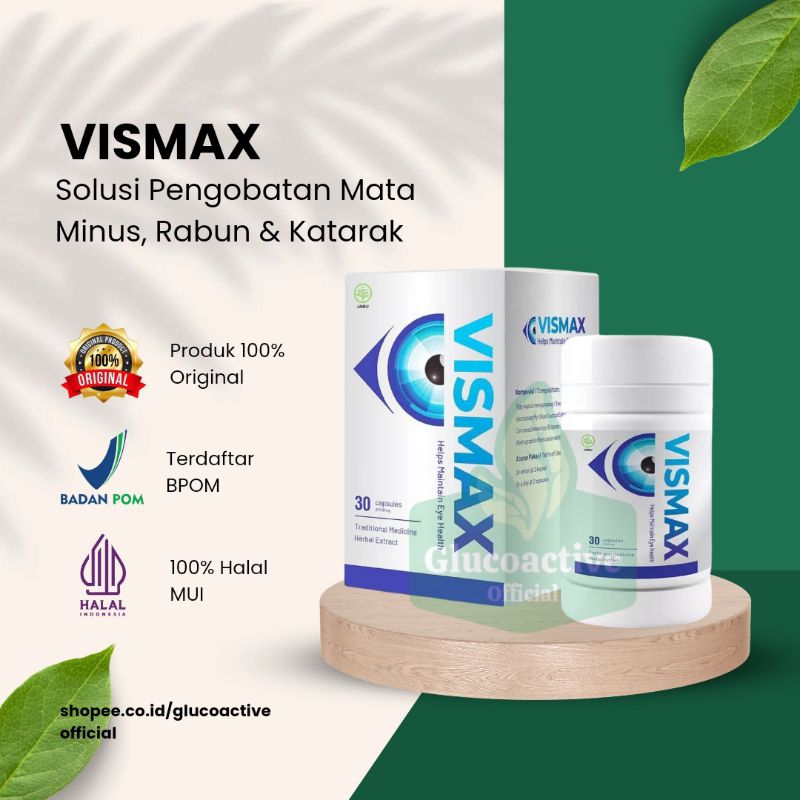 Jual Vismax Original Asli Obat Herbal Mata Minus Plus Rabun Katarak ...
