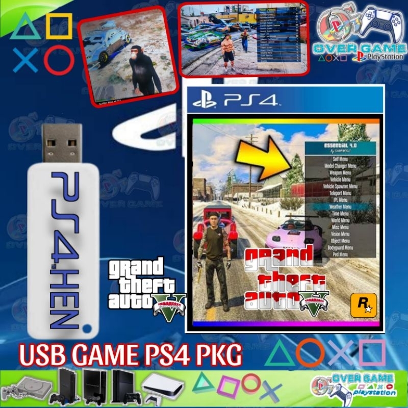 Jual Game PS4 HEN GTA5 MOD SUBTITLE INDO PKG via Flashdisk | Shopee ...