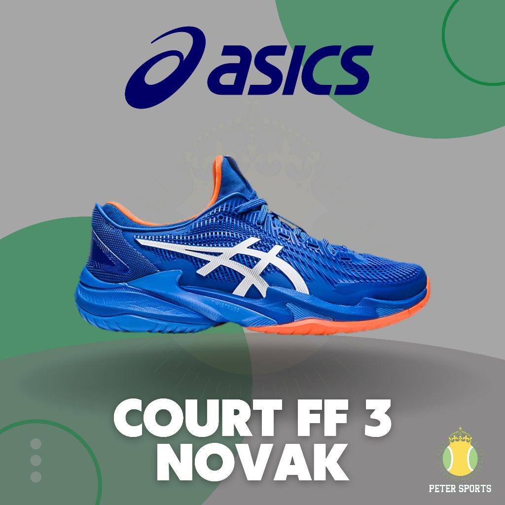 Jual Asics Court FF3 Novak Tuna Blue/White - Sepatu Tenis Asics ...