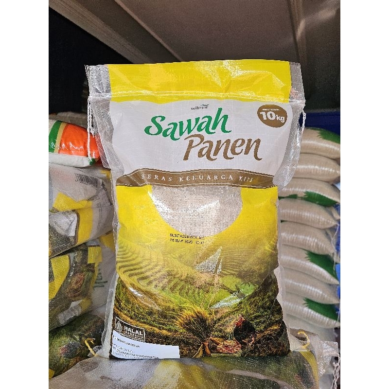 Jual Beras Sawah Panen Wilmar 10Kg (Bukan 2 x 5kg) | Shopee Indonesia