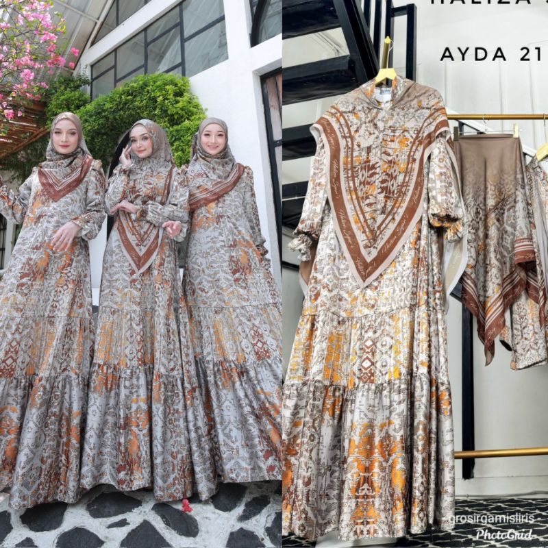 Jual Gamis Haliza Ayda 17-21 by Haliza Style| Abaya Haliza | Shopee ...