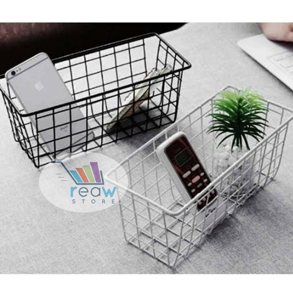 Jual COD Keranjang Besi Gantung Wire Mesh Grid Wall Hiasan Dinding KESI ...