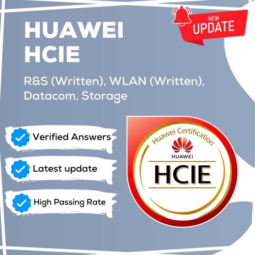 Jual Huawei Certified HCIE R&S (Written), WLAN (Written), Datacom, Storage | Shopee Indonesia