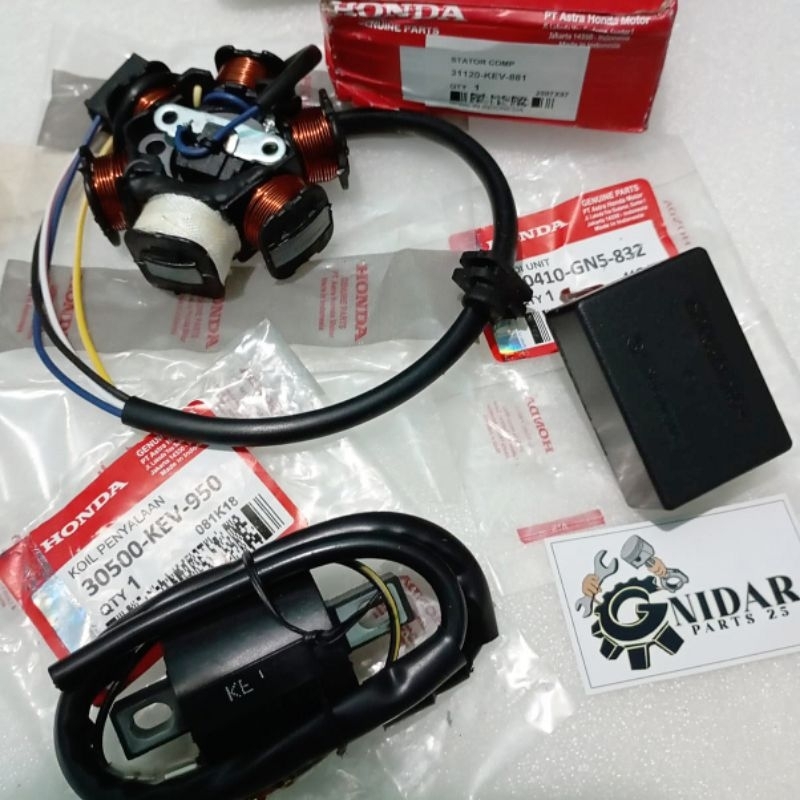 Jual Spull spul Assy set Honda Supra X Supra fit new + CDI + koil coil ...