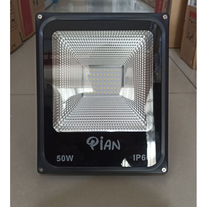 Jual Lampu Sorot LED Floodlight PIAN Cahaya Putih 50 Watt IP66 | Shopee Indonesia