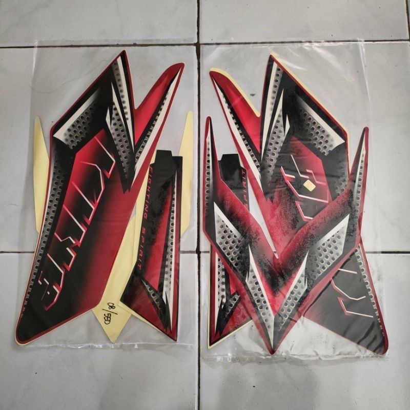 Jual lis body striping stiker & embelm yamah rx- king hitam 2008 kw ...