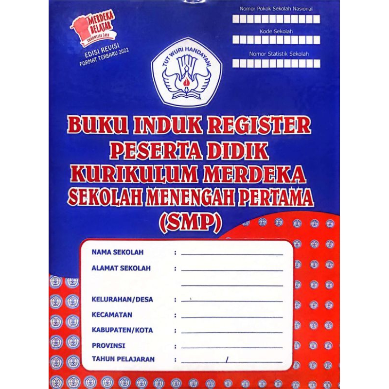 Jual BUKU INDUK REGISTRASI PESERTA DIDIK SMP/KURIKULUM MERDEKA | Shopee ...
