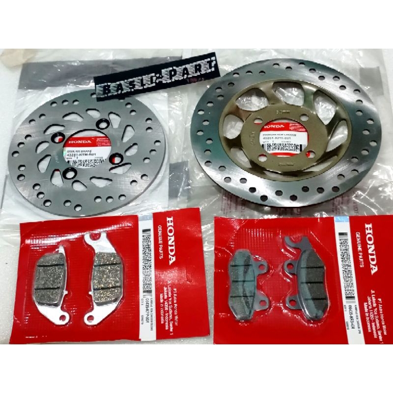 Jual Piringan cakram Depan Belakang + Dispad set Supra x 125 KPH KTM | Shopee Indonesia