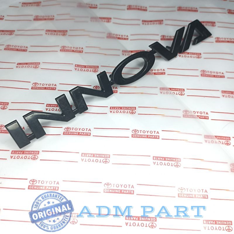 Jual emblem logo tulisan toyota INNOVA hitam silver | Shopee Indonesia