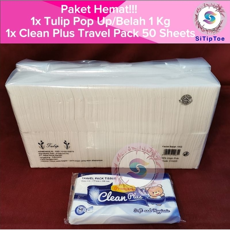 Jual [Promo Bundling Bebas Ongkir] Tisu Tissue Tulip Pop Up / Belah ...