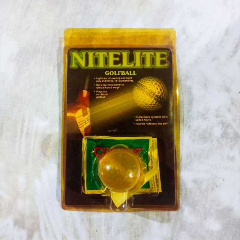 Jual Vintage NITELITE Golf Ball Official Size & Weight - Glow in The ...