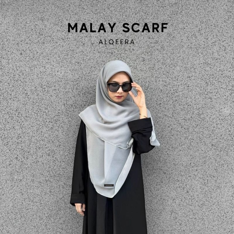 Jual Malay Scarf | Hijab Segiempat Malay Jumbo | Kinara | Shopee Indonesia