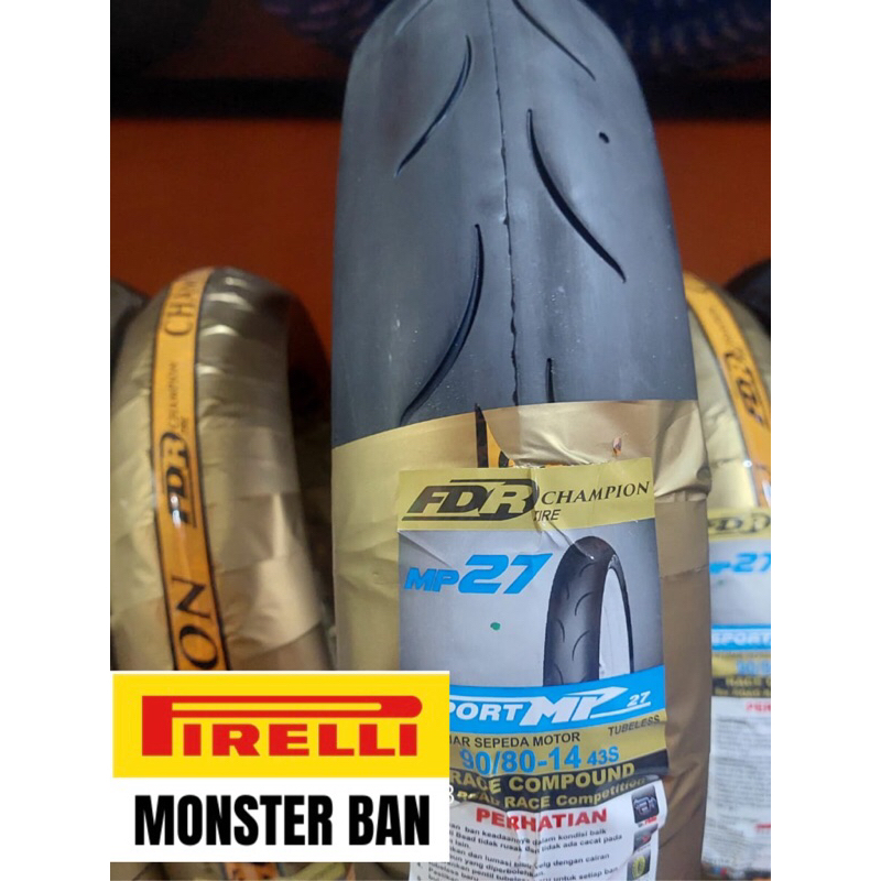 Jual Ban luar Motor FDR Sport MP27 90 / 80 Baru Race Compound Soft ...