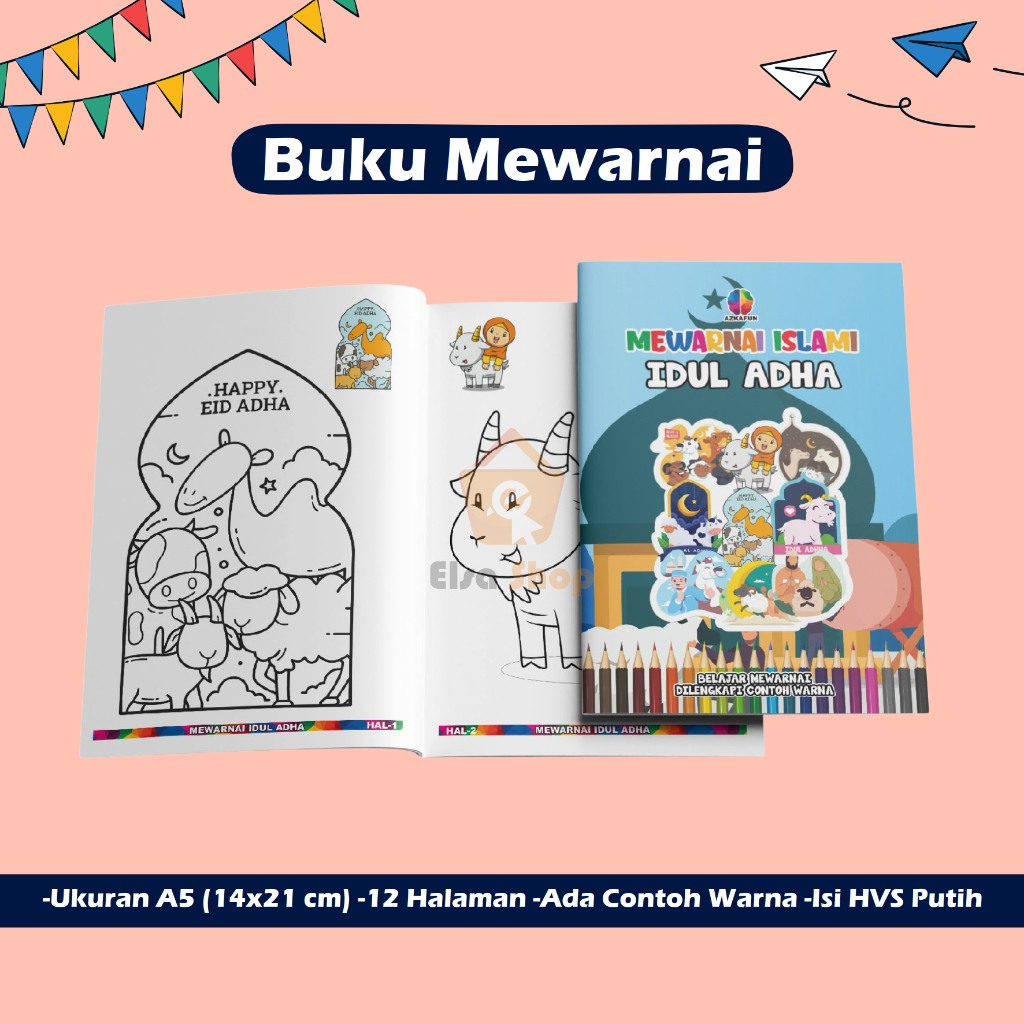 Jual BUKU MEWARNAI Full colour - buku mewarnai anak | Shopee Indonesia
