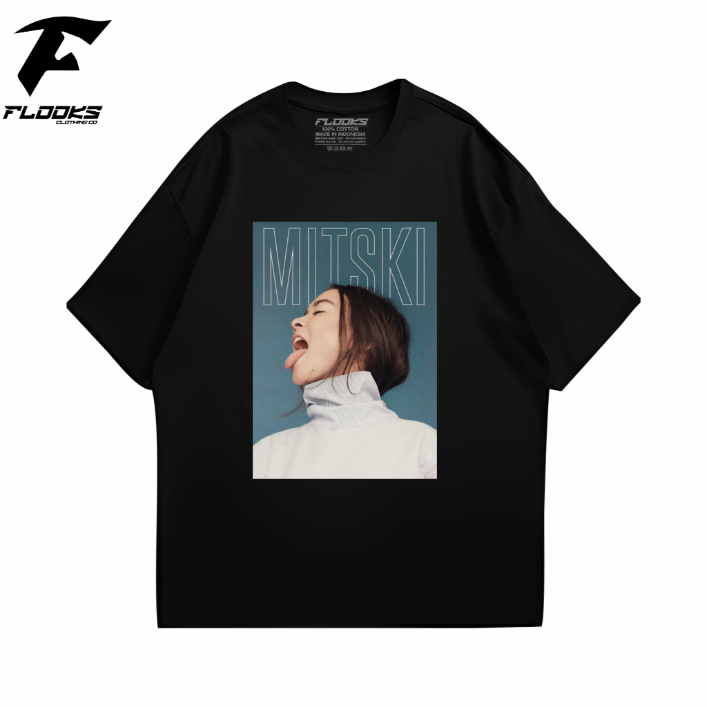 Jual Flooks Clothing Tshirt Mitski Vintage Kaos lengan pendek Hitam ...