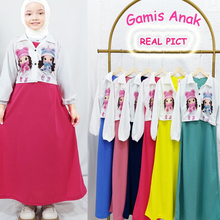 Jual Model Baru GAMIS ROMPI SATU SET 2in1 BLAZER BABIE ANAK 213 tahun ...
