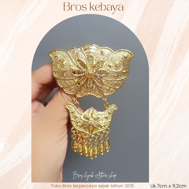 Jual Bros Kebaya Besar Susun 2 Bros Hewan Burung Merak Baru Model ...