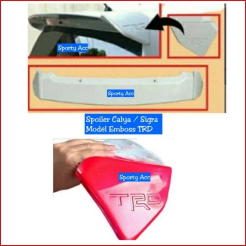 Jual Spoiler Sayap Mobil Calya Sigra Model Embos TRD Lampu o D2M8 ...