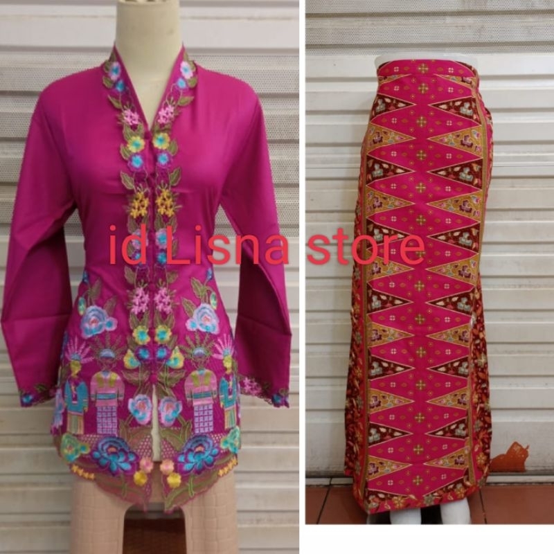 Jual Kebaya Encim Kebaya Encim Motip Bordir Ondel Kebaya Encim Betawi ...