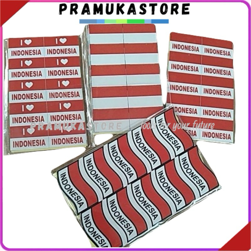 Jual Stiker pipi Bendera merah putih 10 biji | Stiker bendera | stiker ...