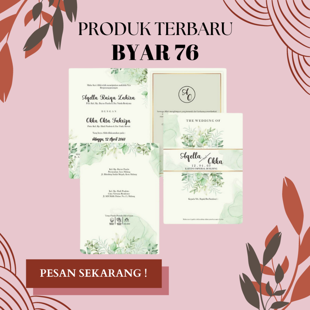 Jual Blangko Kartu Undangan Byar 76 Harga Murah | Shopee Indonesia