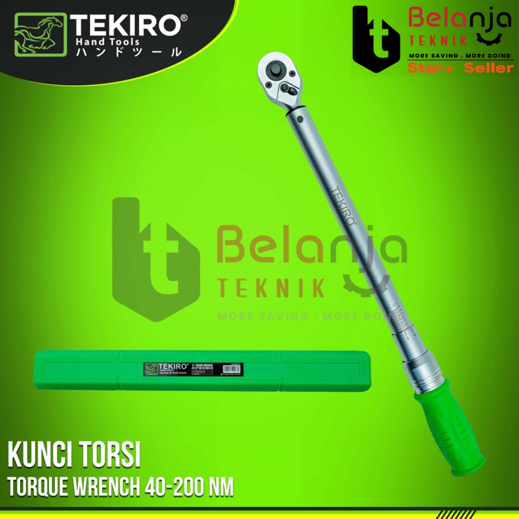 Jual TEKIRO Torque Wrench TR2000 Kunci Momen Torsi 40-200 Nm 1/2 Inch | Shopee Indonesia