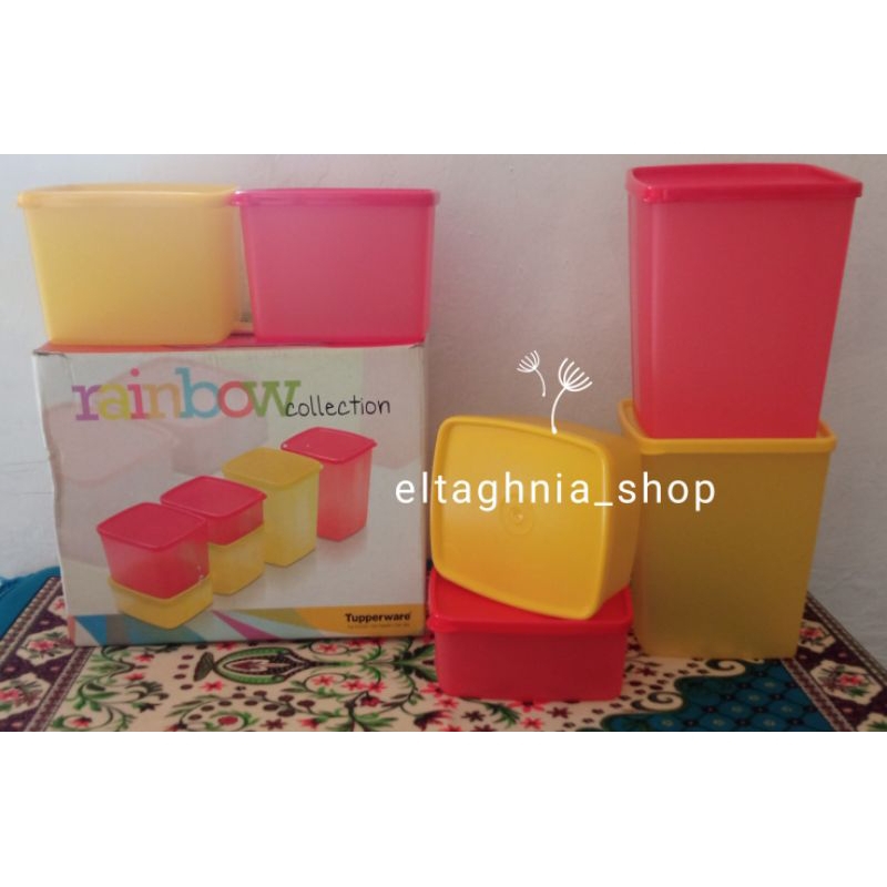 Jual RAINBOW COLLECTION TUPPERWARE ORIGINAL (1 Set) | Shopee Indonesia