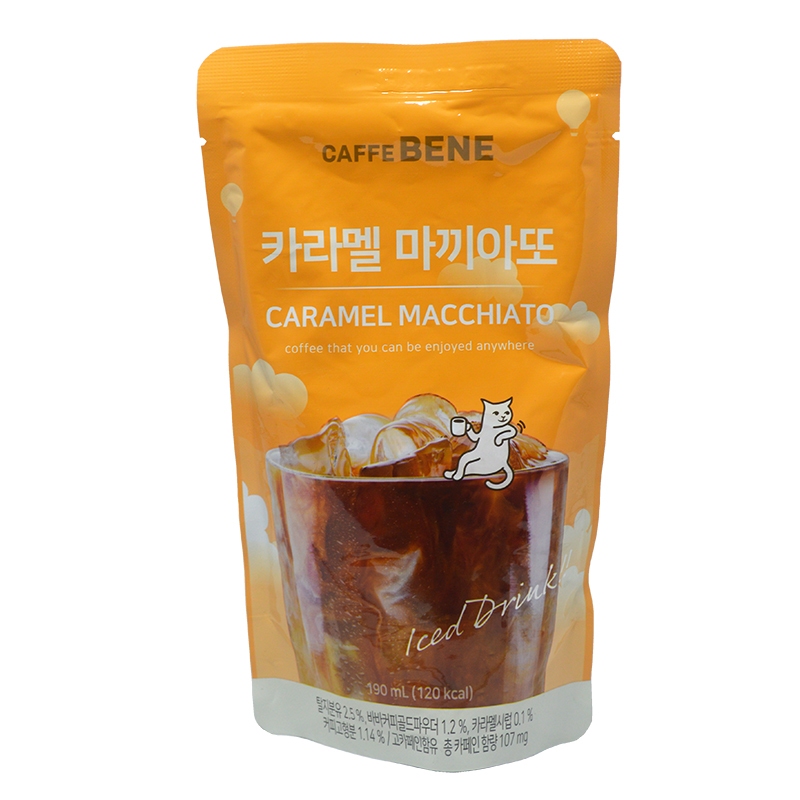Jual CAFFEBENE CARAMEL MACCHIATO POUCH COFFEE 190 ML | Shopee Indonesia