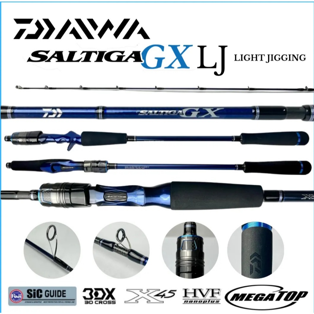 Jual Daiwa Saltiga GX LJ Light Jigging Rod 2023 Joran Pancing | Shopee Indonesia