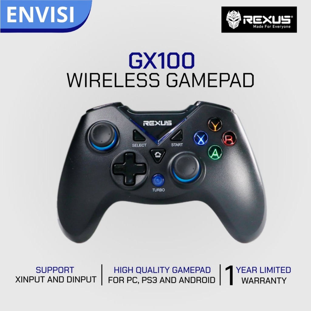 Jual Rexus GX100 Wireless Gamepad Pc Laptop Windows Android Gaming ...