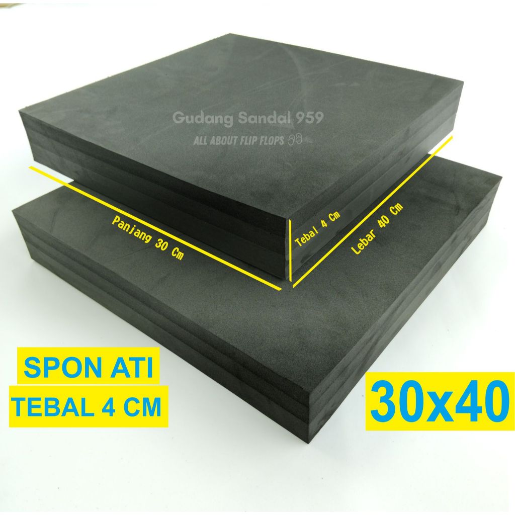Jual SPON ATI / BUSA ATI / SPON EVA TEBAL 4 CM WARNA HITAM UKURAN 30 CM ...