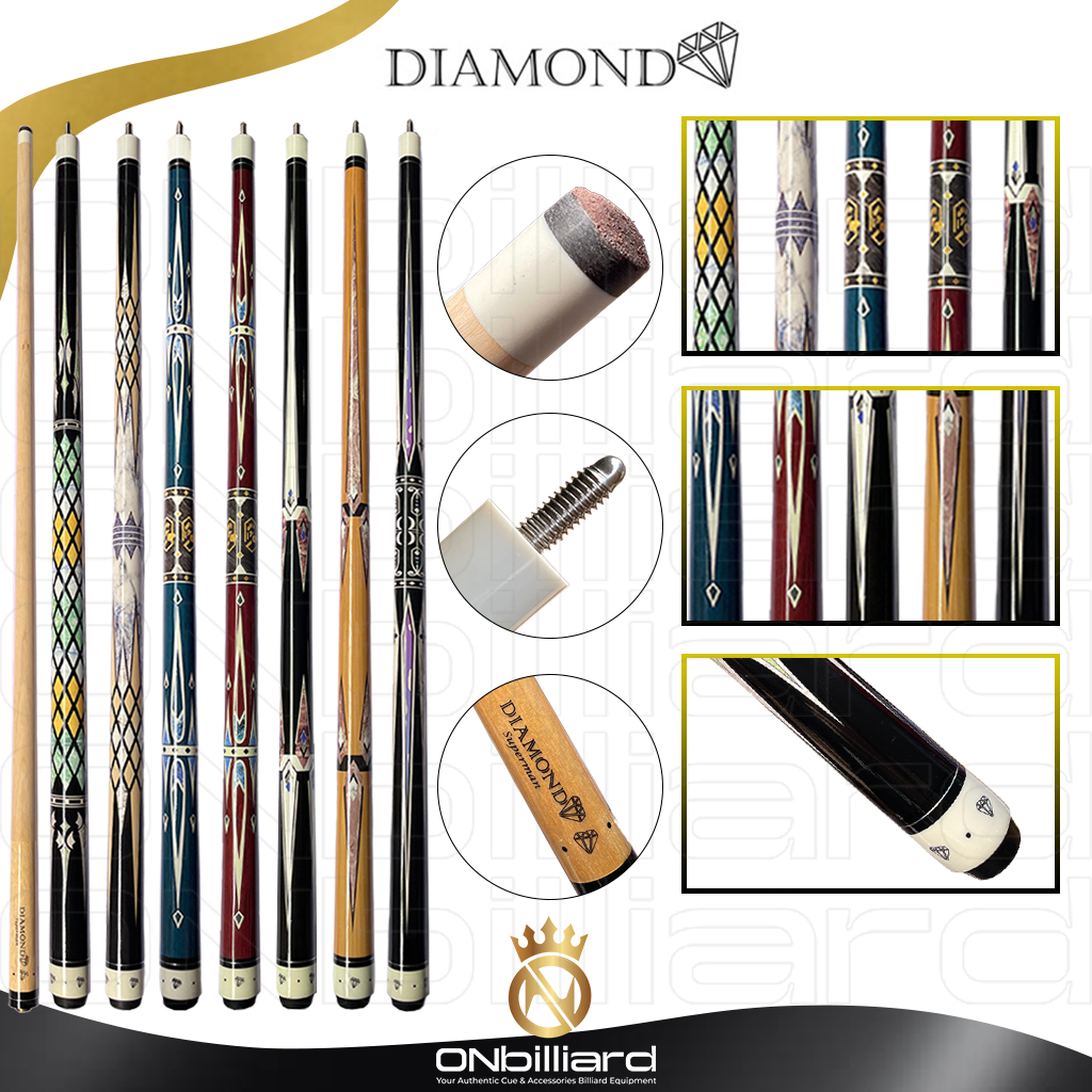Jual DIAMOND V3 Cue Stick Billiard Lokasi Play 13mm Maple Wood Stik ...