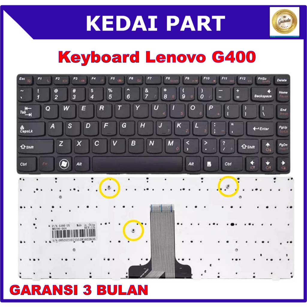 Jual KEYBOARD LENOVO IDEAPAD G480 B480 B485 B490 B580 G400 G405 | Shopee Indonesia