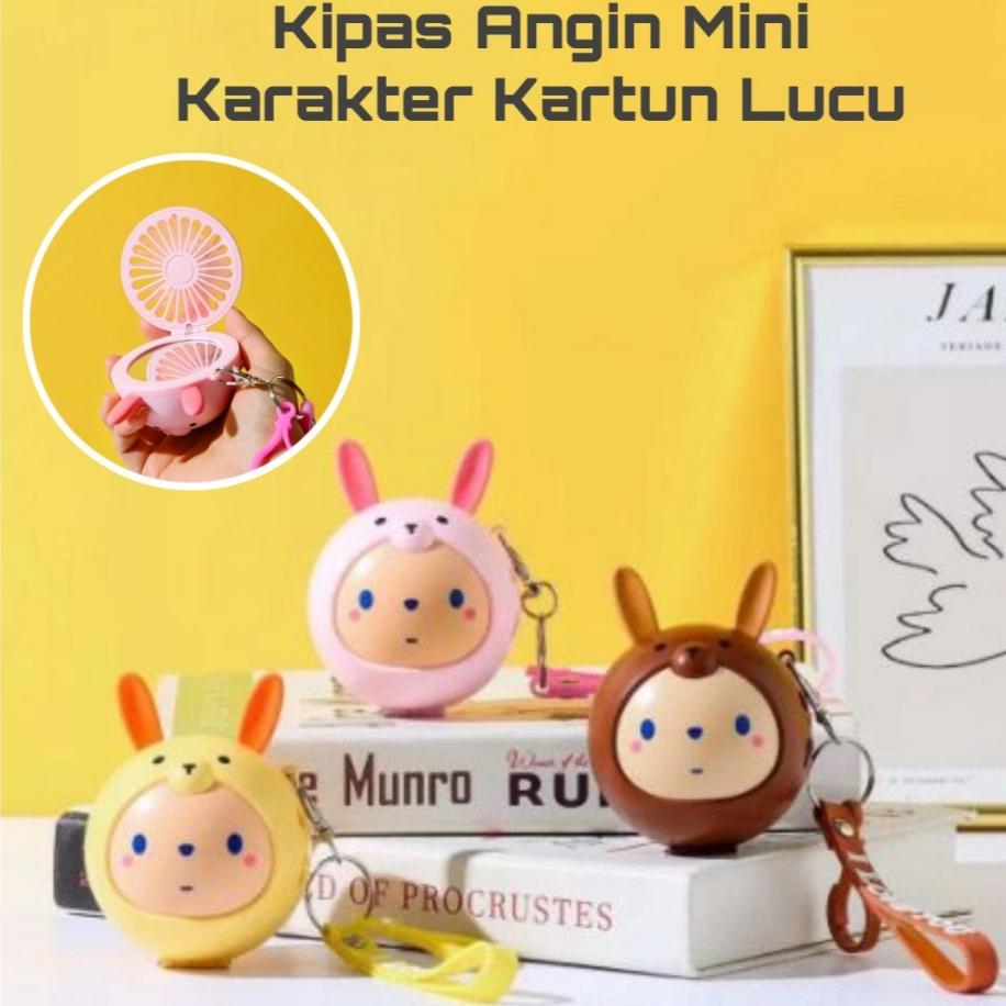 Jual KIPAS ANGIN MINI GANTUNG KARAKTER LUCU 2IN1/ kIPAS ANGIN CERMIN ...