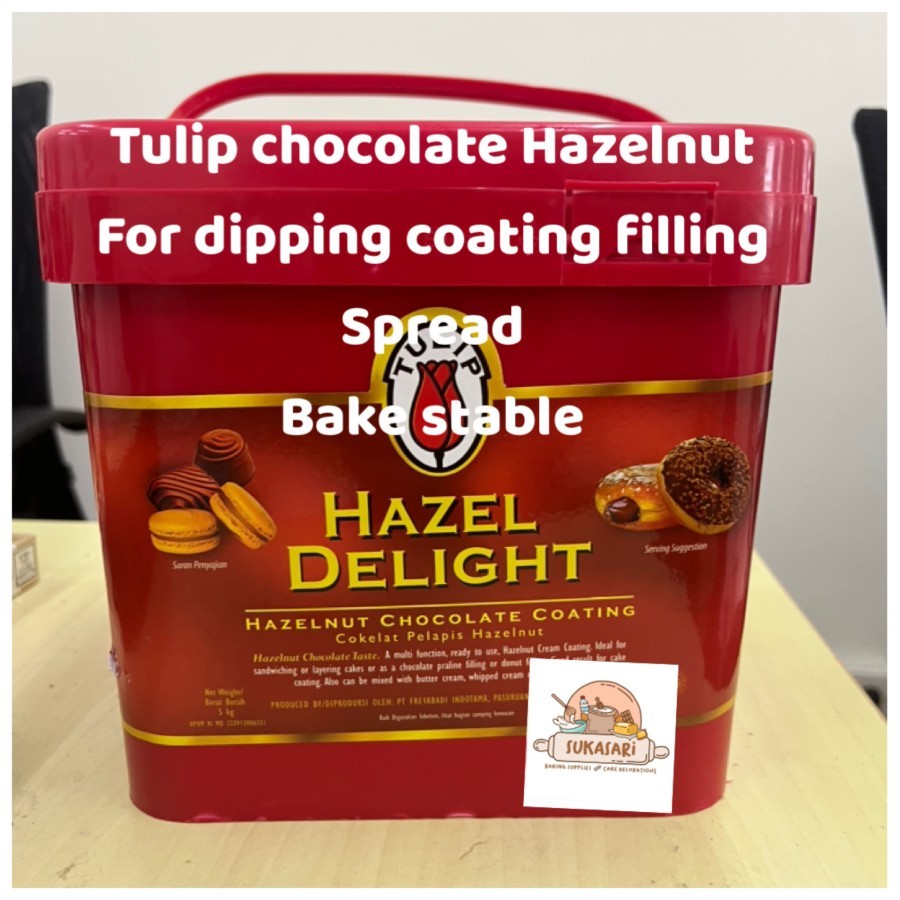 Jual Tulip Hazelnut Chocolate coating chocolate 5kg coklat coating ...