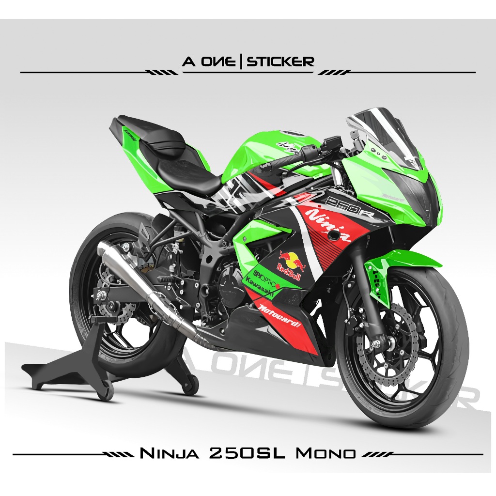 Jual STRIPING NINJA 250SL MONO MOTIF 21 / STICKER / NINJA250RR MONO ...