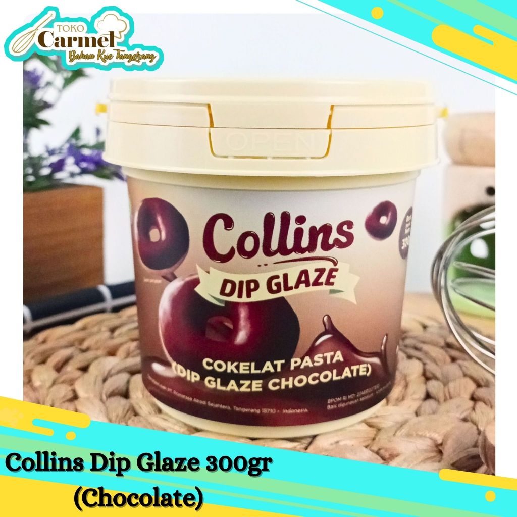 Jual Collins Dip Glaze 300gr - Dipping Glaze Donat / Topping Coklat ...
