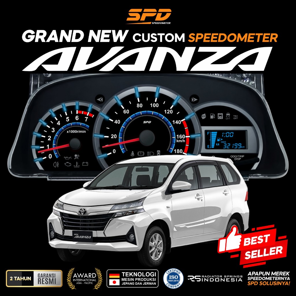 Jual PANEL SPEEDOMETER MODIF TOYOTA AVANZA VELOZ (S SERIES) - SPD ...