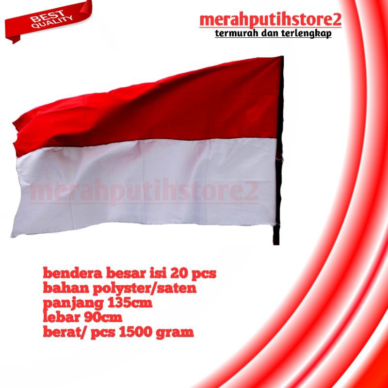 Jual BENDERA INDONESIA UKURAN BESAR | Shopee Indonesia